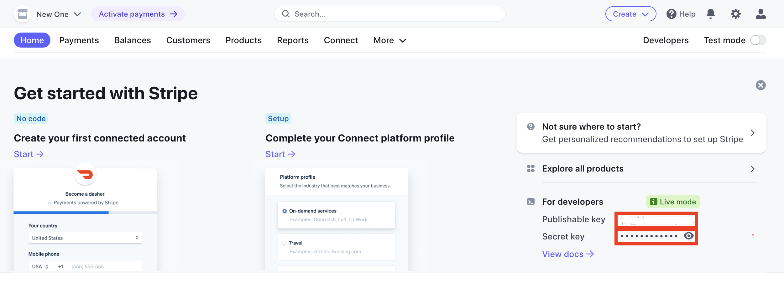How to connect Stripe - paymaze Docs